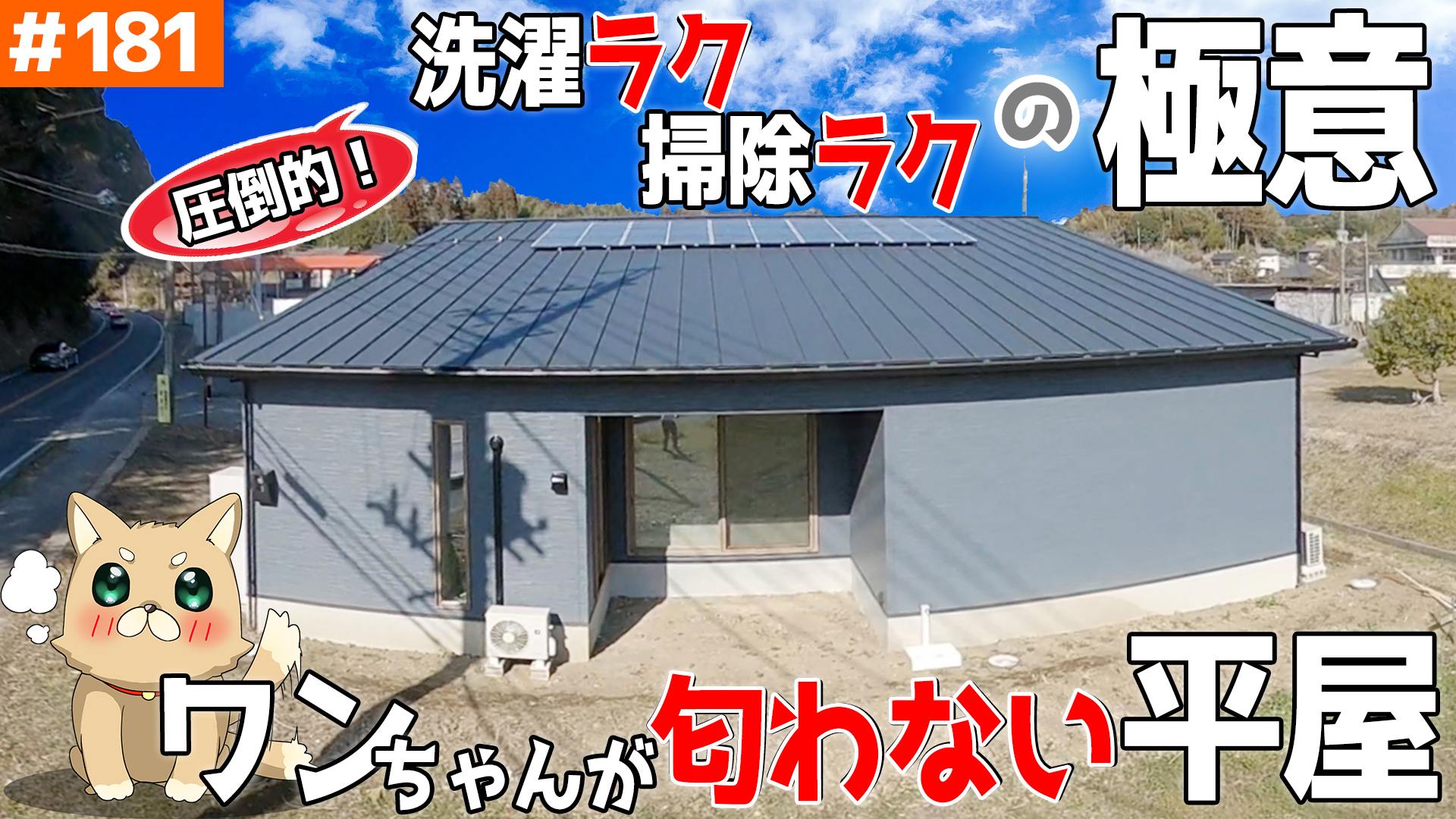#181[平屋]買い物ラク・掃除ラク・洗濯ラク！ペット想いな神動線があるお家【LibWork～リブワーク～】 - リブワーク YouTube特設サイト